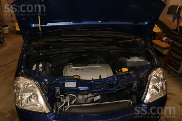 Blue Opel Meriva 2004 in Jelgava, with an engine capacity of 1.60 L and mileage of 215 thousand km for 1450 €, photo 10 on AUTOMOTO.COM.LV