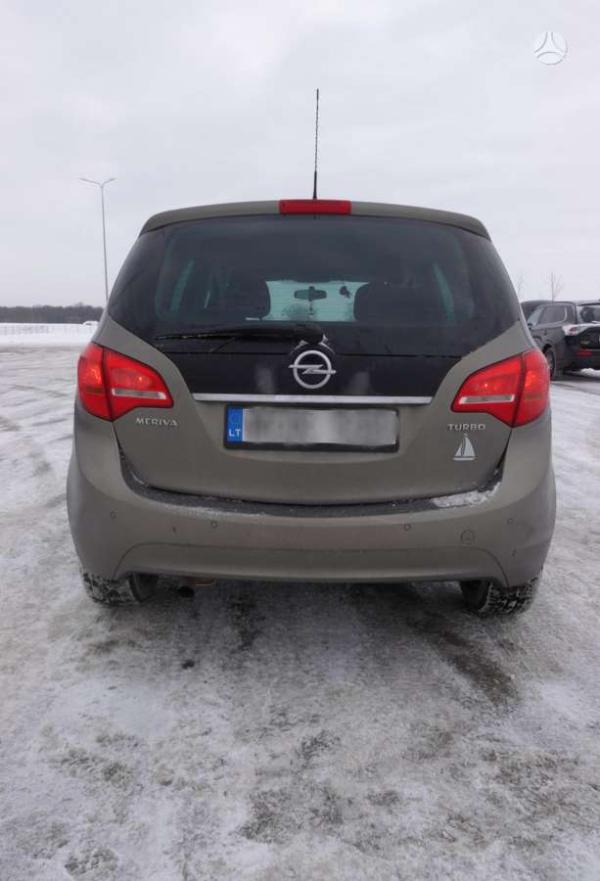 Brūns Opel Meriva 2012 Šauļi, ar dzinēja tilpumu 1.39 L un nobraukumu 155 tūkst. km par 4300 €, foto 2 vietnē AUTOMOTO.COM.LV