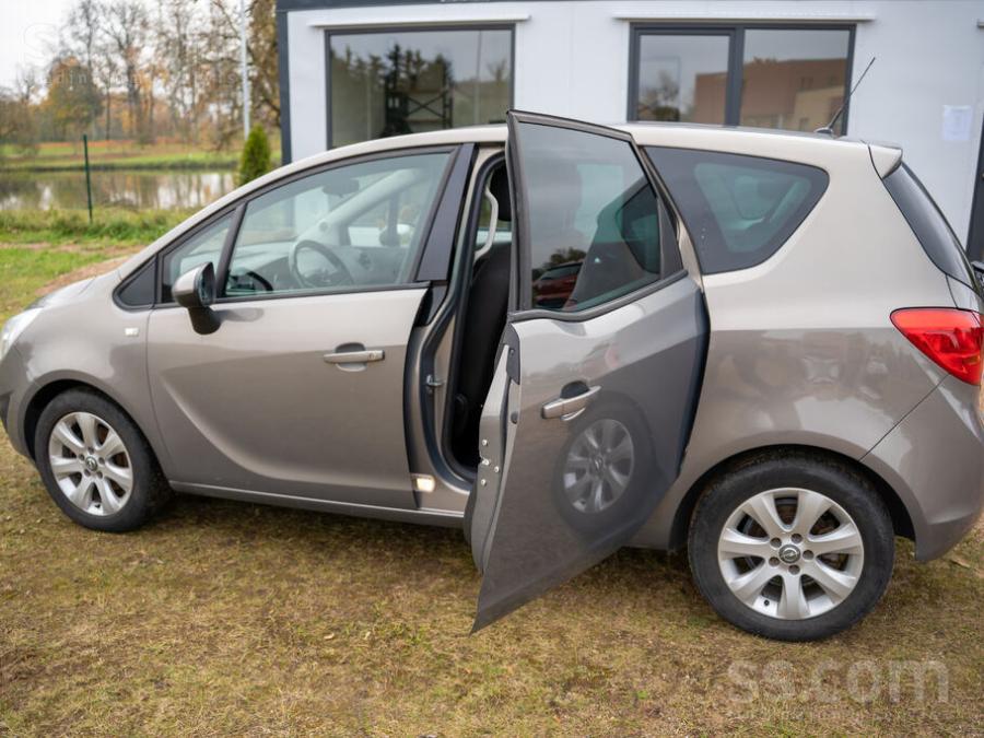 Brown Opel Meriva 2013 in Kuldiga, with an engine capacity of 1.40 L and mileage of 201 thousand km for 4990 €, photo 15 on AUTOMOTO.COM.LV