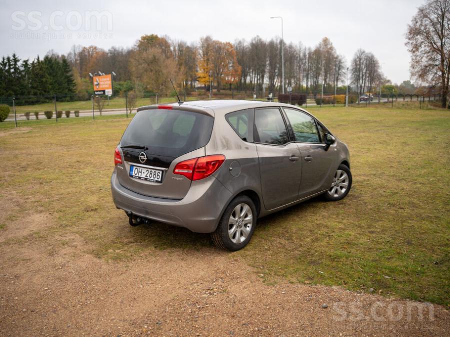 Brown Opel Meriva 2013 in Kuldiga, with an engine capacity of 1.40 L and mileage of 201 thousand km for 4990 €, photo 17 on AUTOMOTO.COM.LV