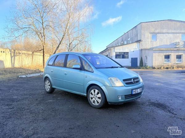 Green Opel Meriva 2003 in Vilnius, with an engine capacity of 1.60 L and mileage of 165 thousand km for 1150 €, photo 4 on AUTOMOTO.COM.LV