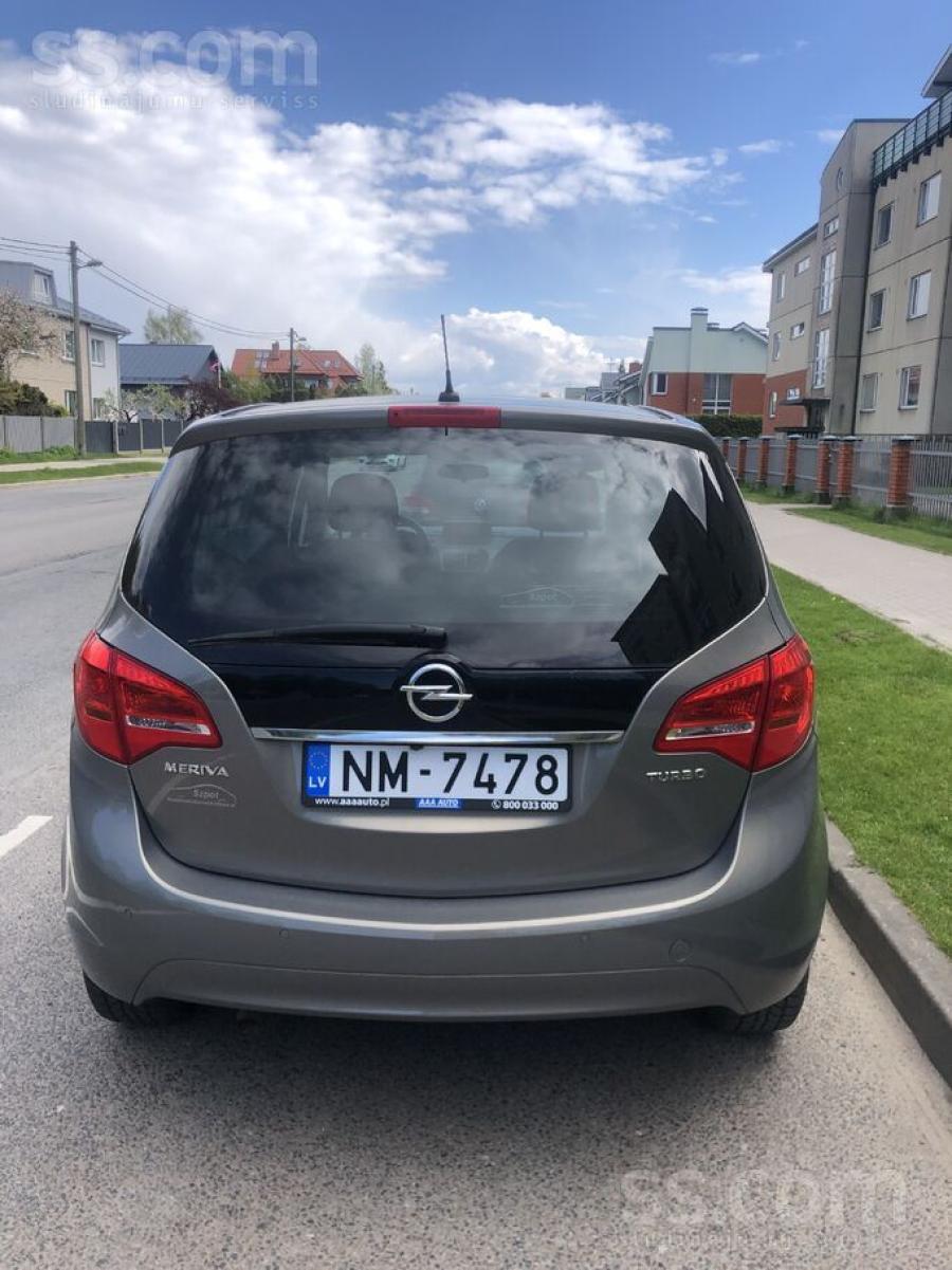 Zaļš Opel Meriva 2014 Rīga, ar dzinēja tilpumu 1.40 L un nobraukumu 65 tūkst. km par 2600 €, foto 2 vietnē AUTOMOTO.COM.LV
