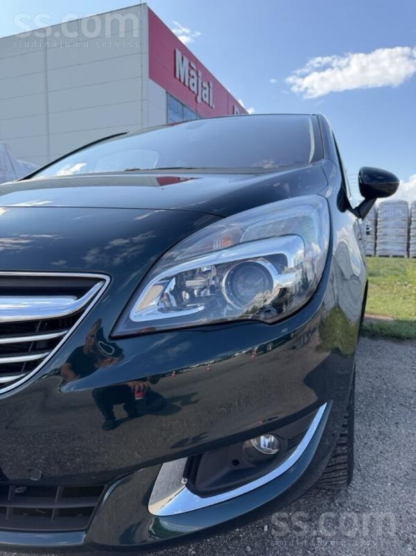 Green Opel Meriva 2016 in Daugavpils, with an engine capacity of 1.40 L and mileage of 142 thousand km for 7950 €, photo 2 on AUTOMOTO.COM.LV