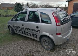 Grey Opel Meriva 2003 in Kretinga, with an engine capacity of 1.60 L and mileage of 321 thousand km for 299 €, photo  on AUTOMOTO.COM.LV