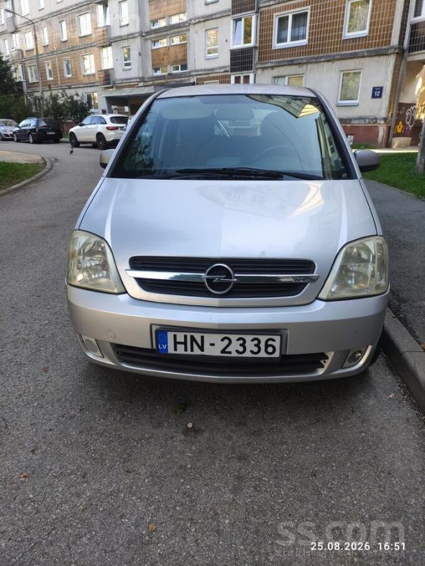 Grey Opel Meriva 2003 in Riga, with an engine capacity of 1.60 L and mileage of 130 thousand km for 1300 €, photo 10 on AUTOMOTO.COM.LV