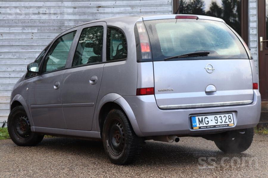 Pelēks Opel Meriva 2006 Valmiera, ar dzinēja tilpumu 1.40 L un nobraukumu 190 tūkst. km par 1800 €, foto 5 vietnē AUTOMOTO.COM.LV
