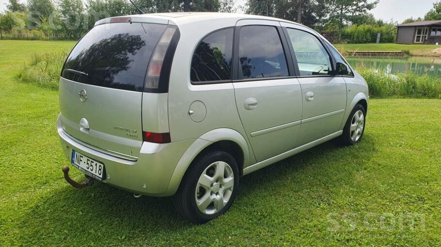 Pelēks Opel Meriva 2007 Dobele, ar dzinēja tilpumu 1.70 L un nobraukumu 289 tūkst. km par 1000 €, foto 4 vietnē AUTOMOTO.COM.LV