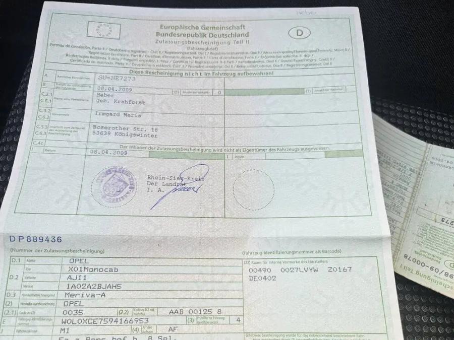 Серый Опель Мерива 2009 в Екабпилс, объемом двигателя 1.60 л и пробегом 252 тыс. км за 2990 €, фото 24 на AUTOMOTO.COM.LV