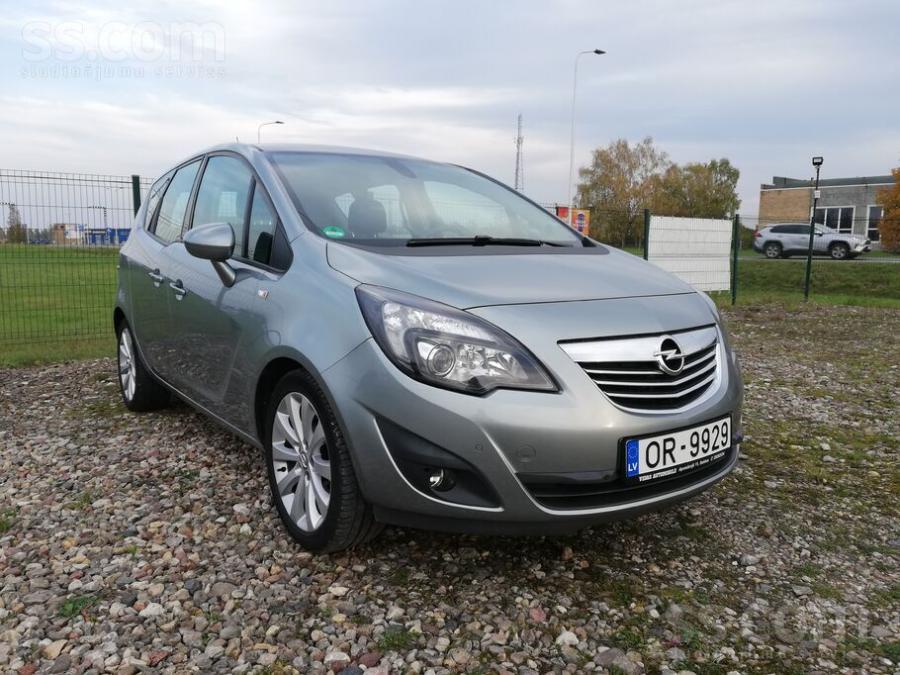 Grey Opel Meriva 2011 in Saldus, with an engine capacity of 1.40 L and mileage of 74 thousand km for 4999 €, photo 23 on AUTOMOTO.COM.LV