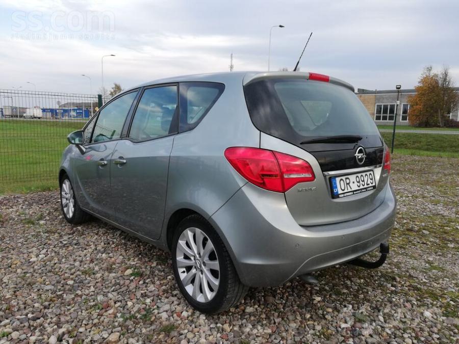 Grey Opel Meriva 2011 in Saldus, with an engine capacity of 1.40 L and mileage of 74 thousand km for 4999 €, photo 25 on AUTOMOTO.COM.LV