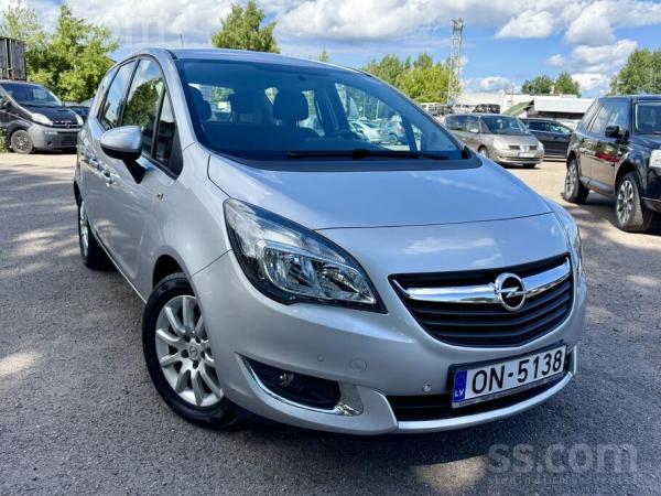 Grey Opel Meriva 2016 in Riga, with an engine capacity of 1.60 L and mileage of 0 thousand km for 5490 €, photo 1 on AUTOMOTO.COM.LV