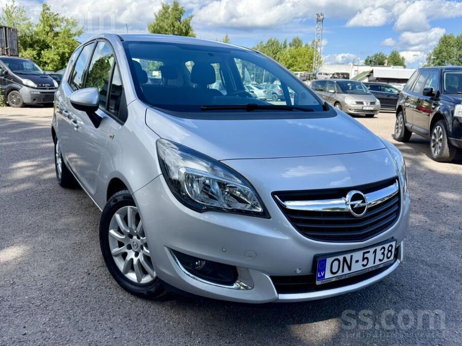 Grey Opel Meriva 2016 in Riga, with an engine capacity of 1.60 L and mileage of 0 thousand km for 5490 €, photo 1 on AUTOMOTO.COM.LV