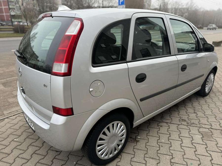 Grey Opel Meriva 2003 in Vilnius, with an engine capacity of 1.60 L and mileage of 180 thousand km for 1350 €, photo 6 on AUTOMOTO.COM.LV