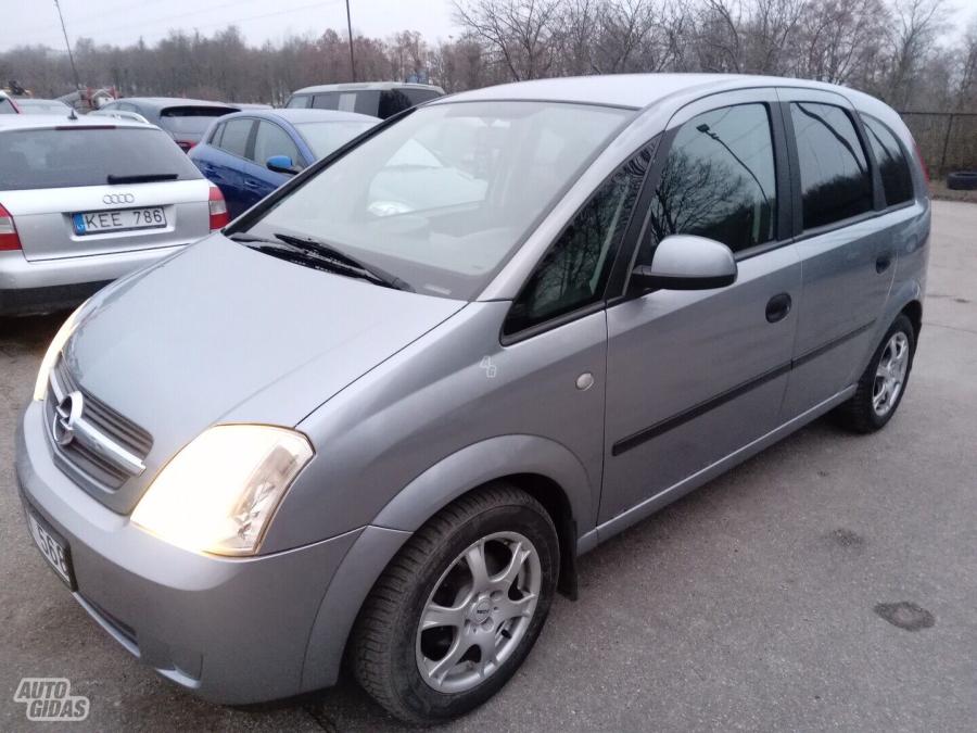 Grey Opel Meriva 2003 in Siauliai, with an engine capacity of 1.60 L and mileage of 165 thousand km for 880 €, photo 3 on AUTOMOTO.COM.LV