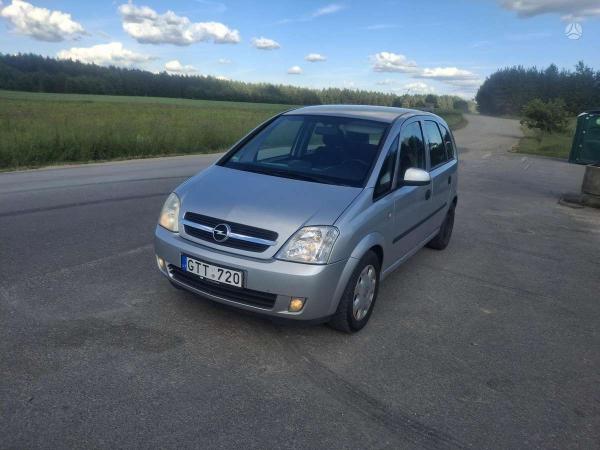 Grey Opel Meriva 2003 in Vilnius, with an engine capacity of 1.60 L and mileage of 245 thousand km for 990 €, photo 1 on AUTOMOTO.COM.LV