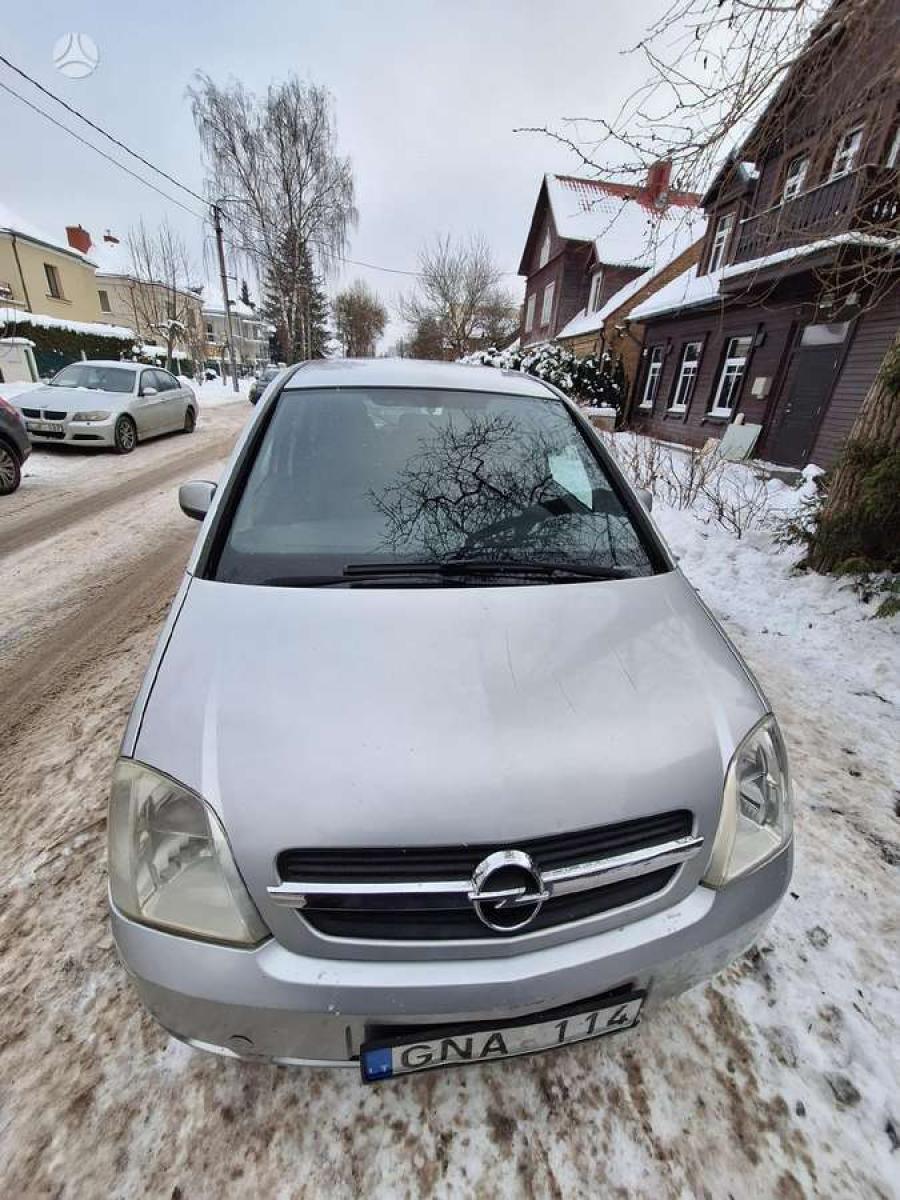 Grey Opel Meriva 2004 in Vilnius, with an engine capacity of 1.60 L and mileage of 159 thousand km for 1300 €, photo 6 on AUTOMOTO.COM.LV