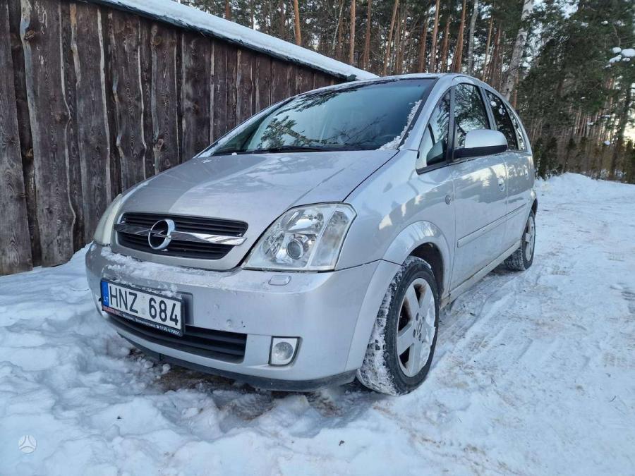 Grey Opel Meriva 2004 in Vilnius, with an engine capacity of 1.80 L and mileage of 252 thousand km for 600 €, photo 1 on AUTOMOTO.COM.LV