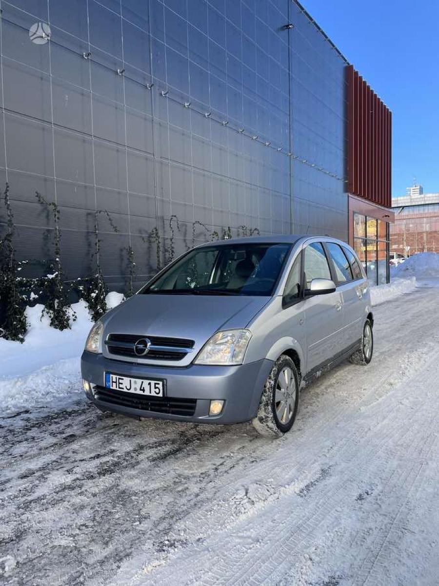 Grey Opel Meriva 2004 in Klaipeda, with an engine capacity of 1.60 L and mileage of 280 thousand km for 720 €, photo 1 on AUTOMOTO.COM.LV