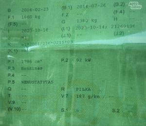 Серый Опель Мерива 2004 в Вильнюс, объемом двигателя 1.80 л и пробегом 208 тыс. км за 1000 €, фото 5 на AUTOMOTO.COM.LV