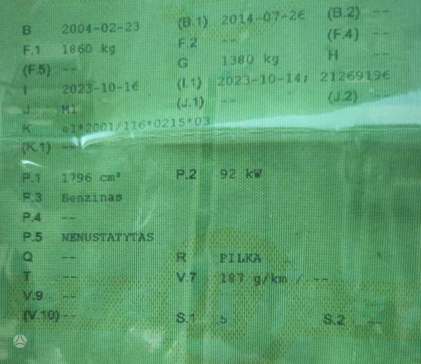 Pelēks Opel Meriva 2004 Viļņa, ar dzinēja tilpumu 1.80 L un nobraukumu 208 tūkst. km par 1000 €, foto 6 vietnē AUTOMOTO.COM.LV