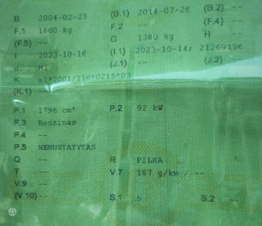 Серый Опель Мерива 2004 в Вильнюс, объемом двигателя 1.80 л и пробегом 208 тыс. км за 1000 €, фото 7 на AUTOMOTO.COM.LV