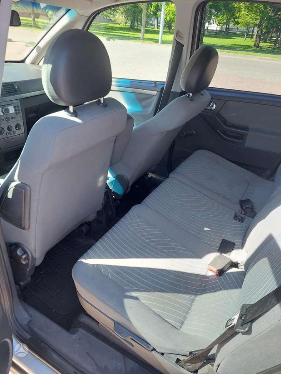 Pelēks Opel Meriva 2006 Marijampole, ar dzinēja tilpumu 1.60 L un nobraukumu 161 tūkst. km par 900 €, foto 8 vietnē AUTOMOTO.COM.LV