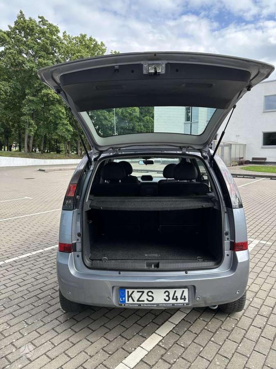 Pelēks Opel Meriva 2007 Jurbarkas, ar dzinēja tilpumu 1.60 L un nobraukumu 154 tūkst. km par 650 €, foto 11 vietnē AUTOMOTO.COM.LV
