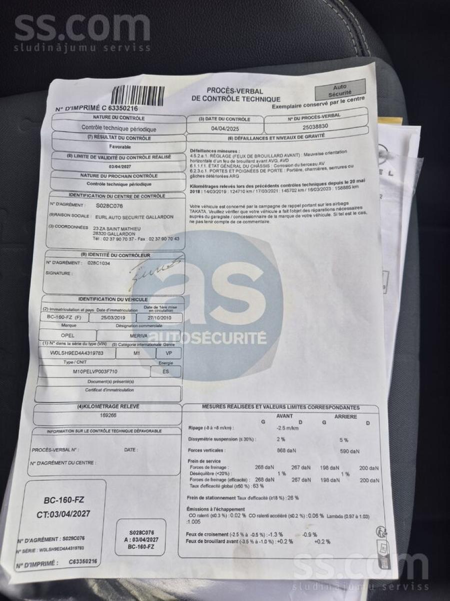 Pelēks Opel Meriva 2010 Liepāja, ar dzinēja tilpumu 1.40 L un nobraukumu 170 tūkst. km par 4600 €, foto 22 vietnē AUTOMOTO.COM.LV