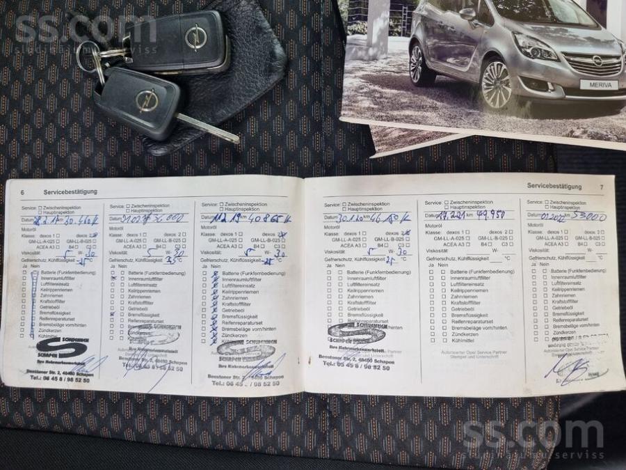 Серый Опель Мерива 2015 в Огре, объемом двигателя 1.40 л и пробегом 99 тыс. км за 7750 €, фото 25 на AUTOMOTO.COM.LV