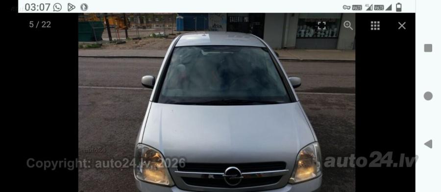 Pelēks Opel Meriva 2004 Tallina, ar dzinēja tilpumu 0.00 L un nobraukumu 0 tūkst. km par 999 €, foto 2 vietnē AUTOMOTO.COM.LV