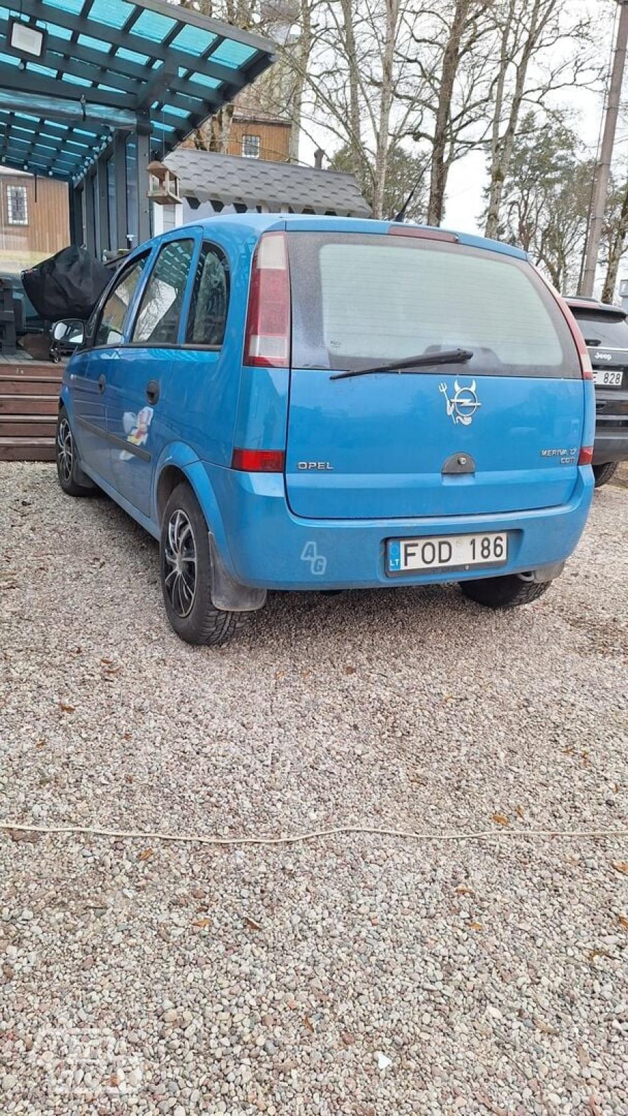 Opel Meriva 2004 Telšiai, ar dzinēja tilpumu 1.70 L un nobraukumu 295 tūkst. km par 950 €, foto 2 vietnē AUTOMOTO.COM.LV