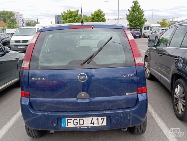 Opel Meriva 2004 in Vilnius, with an engine capacity of 1.70 L and mileage of 274 thousand km for 650 €, photo 6 on AUTOMOTO.COM.LV