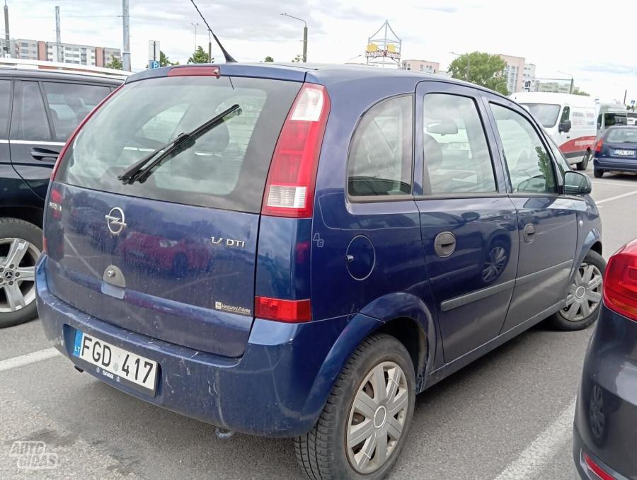 Opel Meriva 2004 in Vilnius, with an engine capacity of 1.70 L and mileage of 274 thousand km for 600 €, photo 5 on AUTOMOTO.COM.LV
