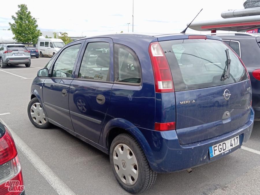 Opel Meriva 2004 Viļņa, ar dzinēja tilpumu 1.70 L un nobraukumu 274 tūkst. km par 600 €, foto 3 vietnē AUTOMOTO.COM.LV