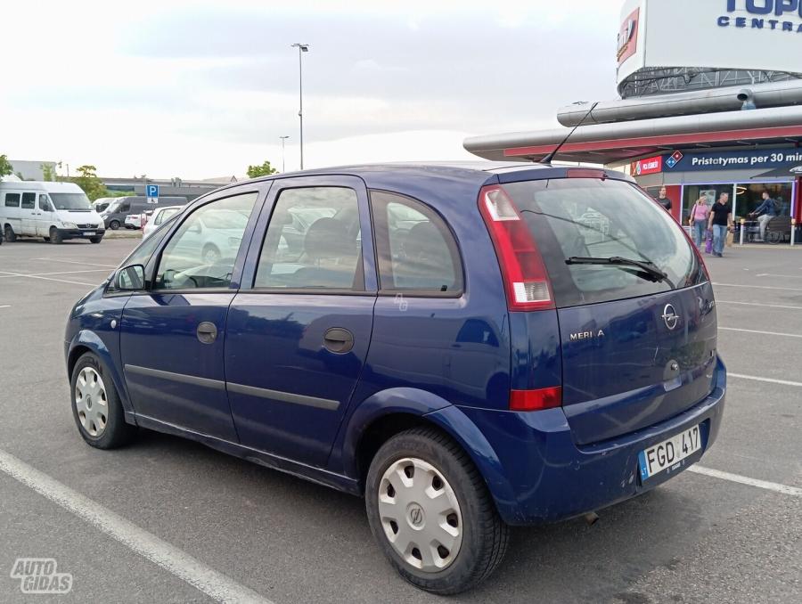Opel Meriva 2004 Viļņa, ar dzinēja tilpumu 1.70 L un nobraukumu 274 tūkst. km par 600 €, foto 3 vietnē AUTOMOTO.COM.LV