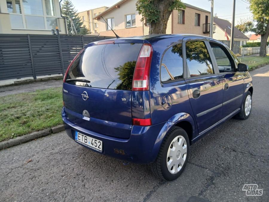 Opel Meriva 2004 in Alytus, with an engine capacity of 1.60 L and mileage of 97 thousand km for 1050 €, photo 7 on AUTOMOTO.COM.LV