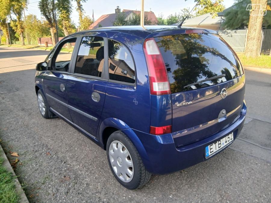 Opel Meriva 2004 in Alytus, with an engine capacity of 1.60 L and mileage of 97 thousand km for 1050 €, photo 8 on AUTOMOTO.COM.LV