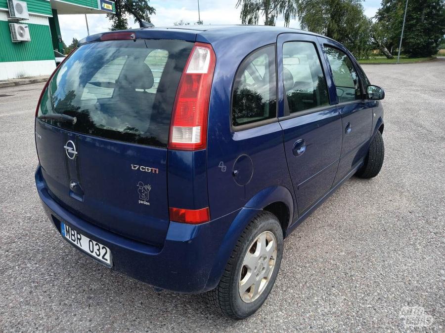 Opel Meriva 2005 Šakiai, ar dzinēja tilpumu 1.70 L un nobraukumu 295 tūkst. km par 950 €, foto 5 vietnē AUTOMOTO.COM.LV