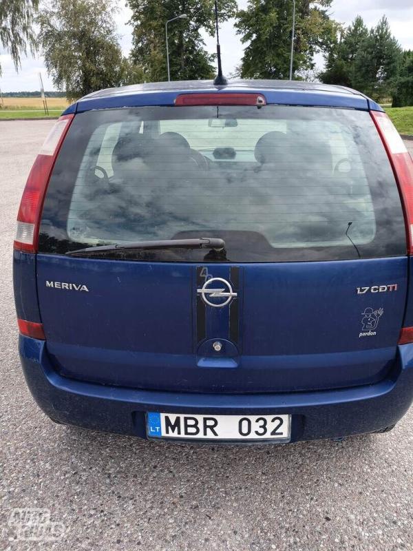 Opel Meriva 2005 Šakiai, ar dzinēja tilpumu 1.70 L un nobraukumu 295 tūkst. km par 950 €, foto 6 vietnē AUTOMOTO.COM.LV