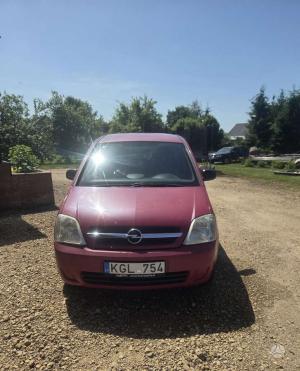Sarkans Opel Meriva 2004 Plungė, ar dzinēja tilpumu 1.60 L un nobraukumu 204 tūkst. km par 1200 €, foto  vietnē AUTOMOTO.COM.LV