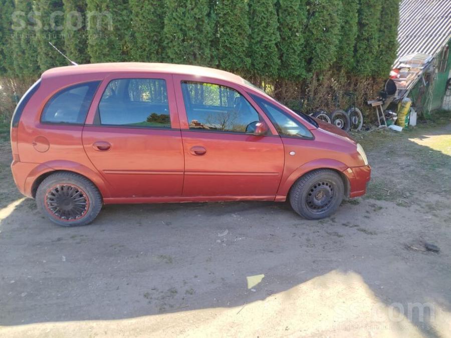 Sarkans Opel Meriva 2006 Tukums, ar dzinēja tilpumu 1.30 L un nobraukumu 350 tūkst. km par 1450 €, foto 3 vietnē AUTOMOTO.COM.LV