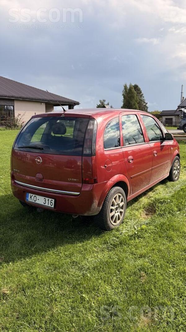 Красный Опель Мерива 2006 в Краслава, объемом двигателя 1.70 л и пробегом 240 тыс. км за 600 €, фото 4 на AUTOMOTO.COM.LV