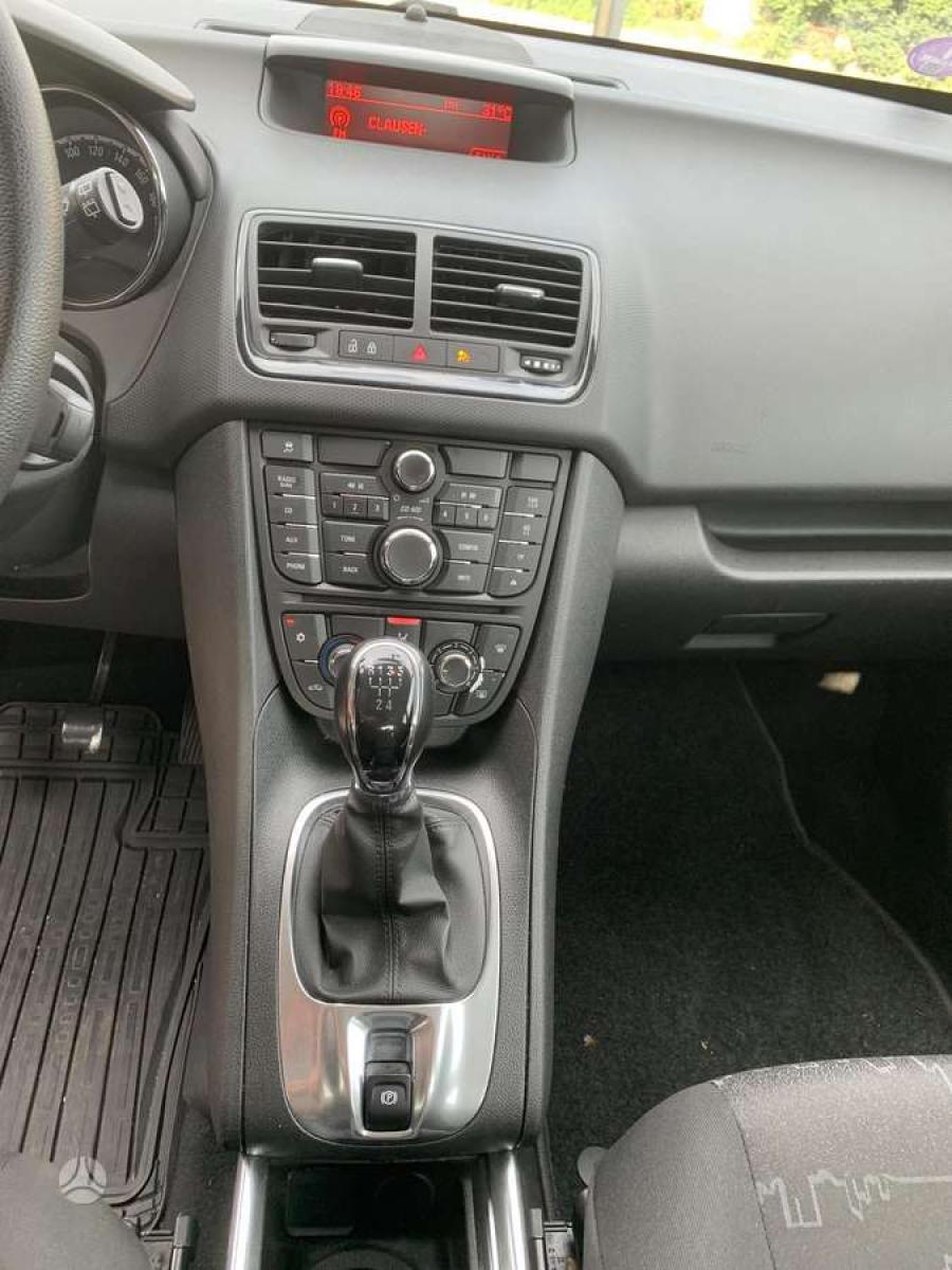 Sarkans Opel Meriva 2013 Kauņa, ar dzinēja tilpumu 1.40 L un nobraukumu 2 tūkst. km par 3350 €, foto 11 vietnē AUTOMOTO.COM.LV