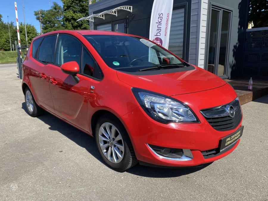 Sarkans Opel Meriva 2016 Klaipėda, ar dzinēja tilpumu 1.60 L un nobraukumu 207 tūkst. km par 4999 €, foto 1 vietnē AUTOMOTO.COM.LV