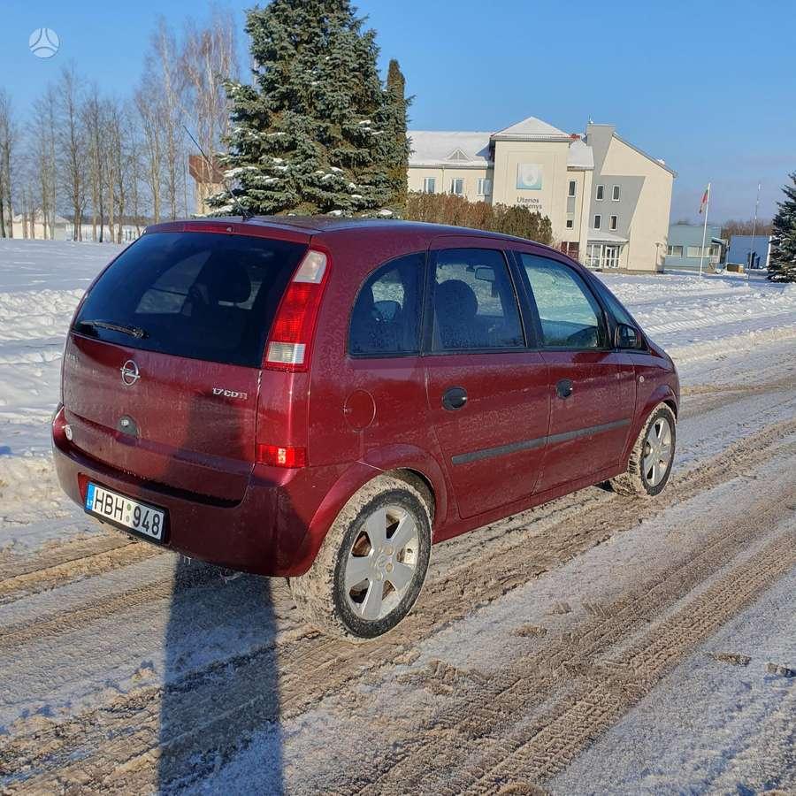 Sarkans Opel Meriva 2005 Utena, ar dzinēja tilpumu 1.70 L un nobraukumu 300 tūkst. km par 800 €, foto 6 vietnē AUTOMOTO.COM.LV