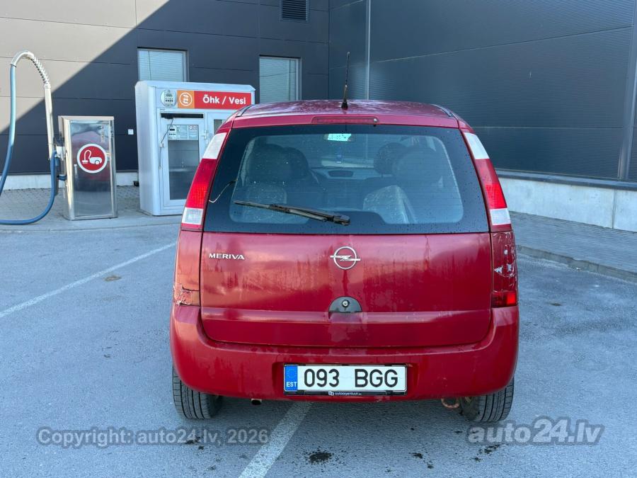Sarkans Opel Meriva 2005 Rapla, ar dzinēja tilpumu 1.40 L un nobraukumu 220 tūkst. km par 650 €, foto 5 vietnē AUTOMOTO.COM.LV