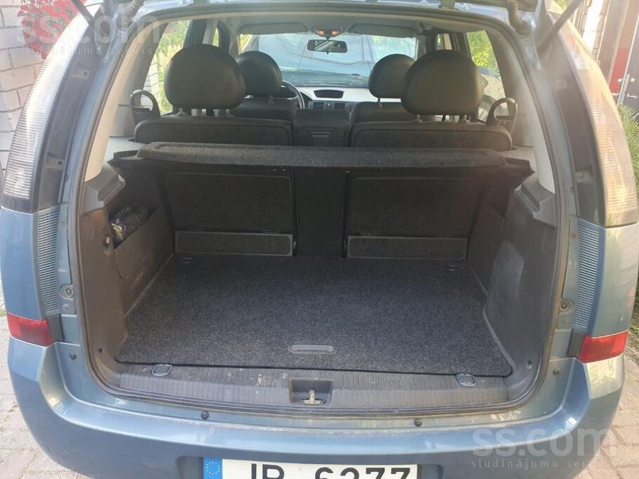 Opel Meriva 2006 in Tukums, with an engine capacity of 1.40 L and mileage of 238 thousand km for 2350 €, photo 7 on AUTOMOTO.COM.LV