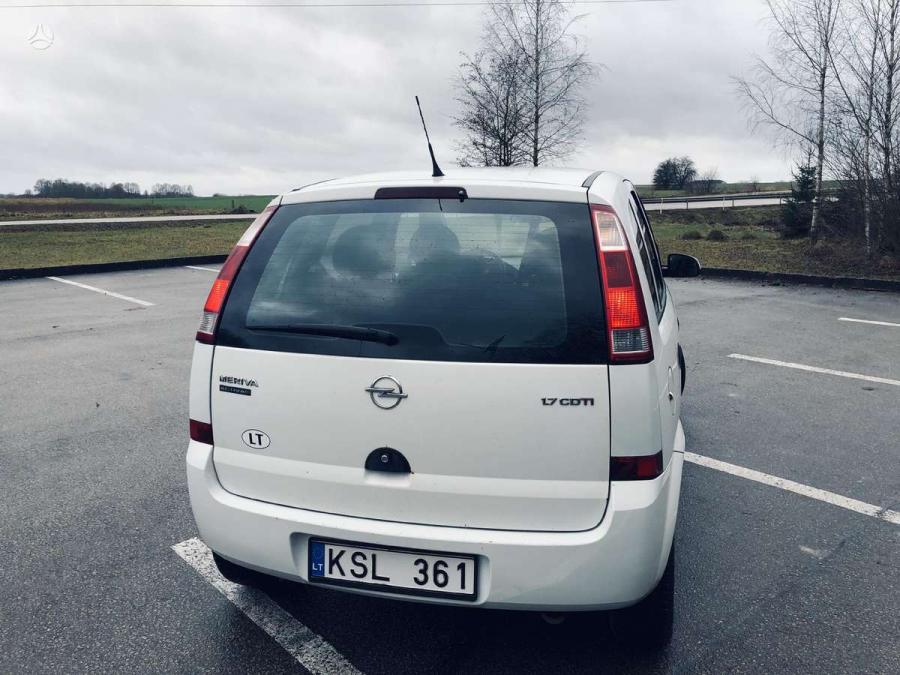 Balts Opel Meriva 2005 Kuršėnai, ar dzinēja tilpumu 1.70 L un nobraukumu 202 tūkst. km par 950 €, foto 4 vietnē AUTOMOTO.COM.LV