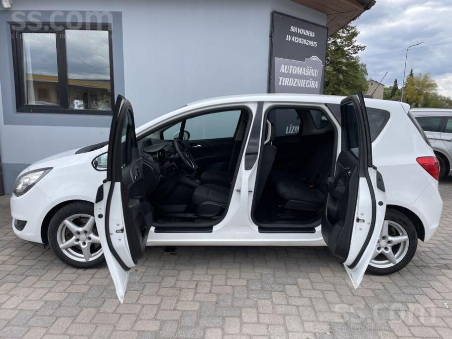 White Opel Meriva 2015 in Talsi, with an engine capacity of 1.60 L and mileage of 157 thousand km for 3900 €, photo 28 on AUTOMOTO.COM.LV