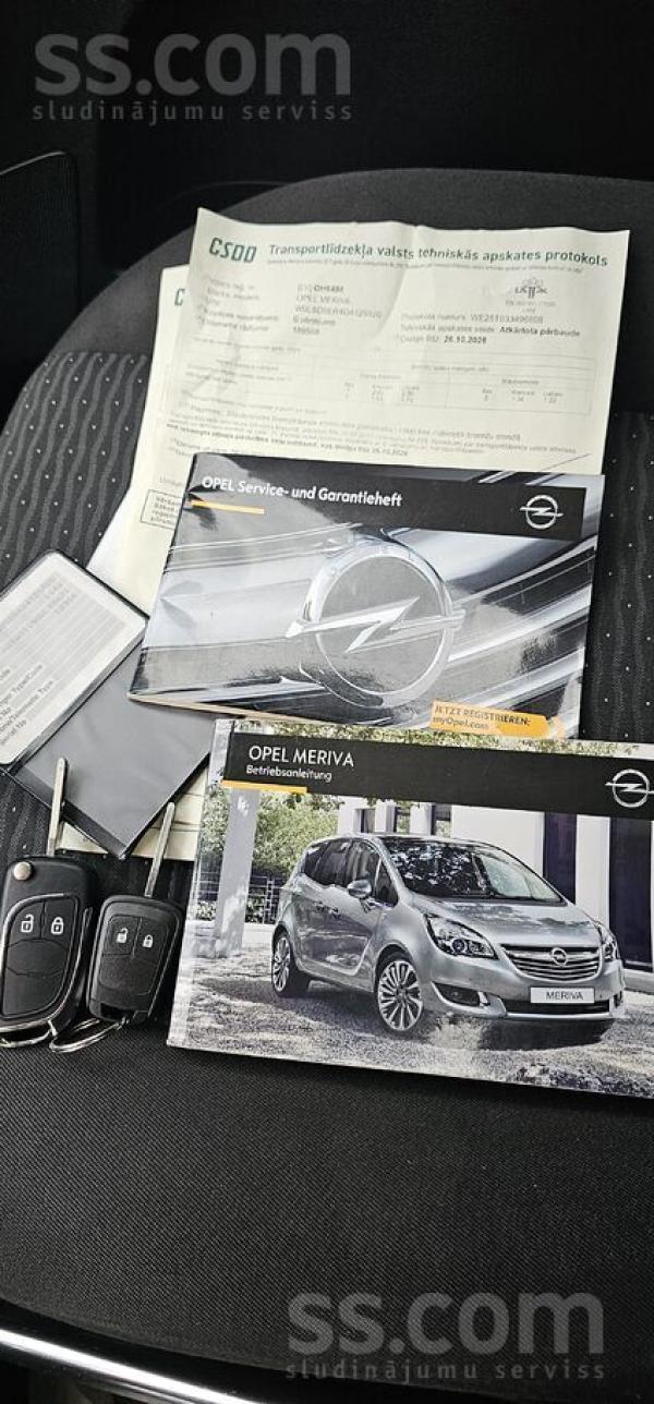 Balts Opel Meriva 2016 Rīga, ar dzinēja tilpumu 1.60 L un nobraukumu 200 tūkst. km par 3900 €, foto 10 vietnē AUTOMOTO.COM.LV